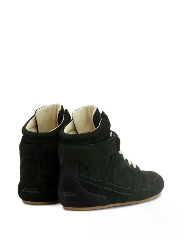 Isabel Marant Étoile Senny High-top Suede Leather Sneakers - Black