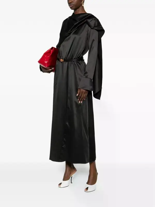 Pinko Maite Cowl-neck Split Dress