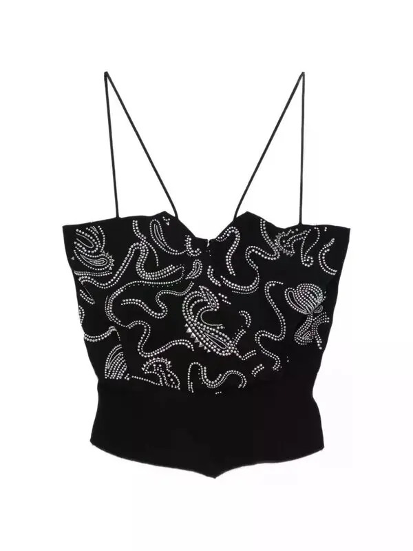 IRO PARIS Olympe Embellished Camisole Top - Black