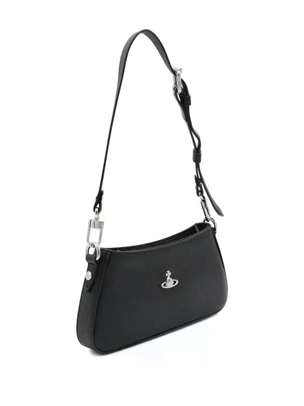 VIVIENNE WESTWOOD Orb-appliqué Shoulder Bag - Black