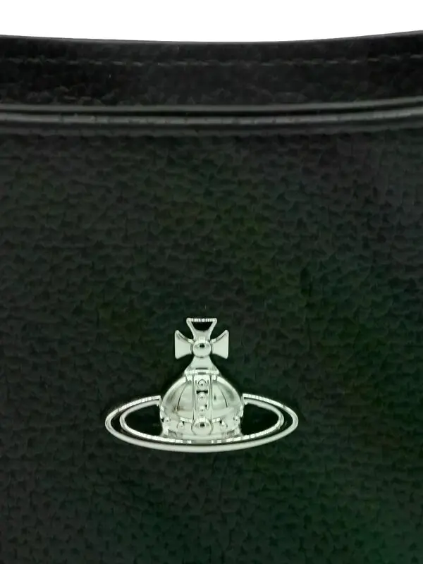 VIVIENNE WESTWOOD Orb-appliqué Shoulder Bag - Black