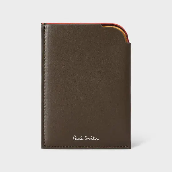 Paul Smith Leather Card Holder - Brown