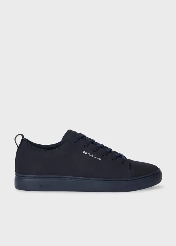 Paul Smith Nubuck Leather 'lee' Trainers - Blue