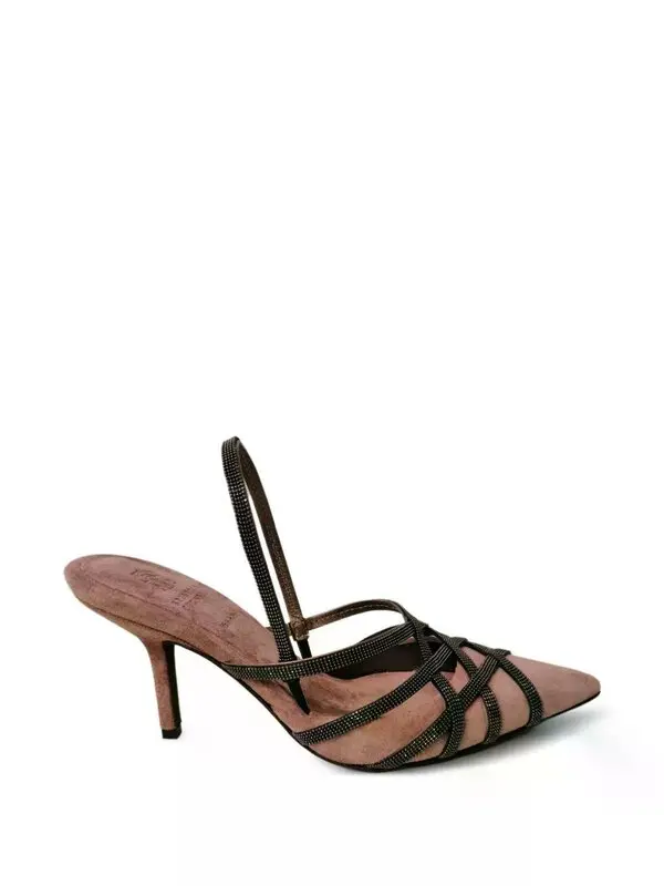 Brunello Cucinelli Embellished Stiletto-heel Pumps