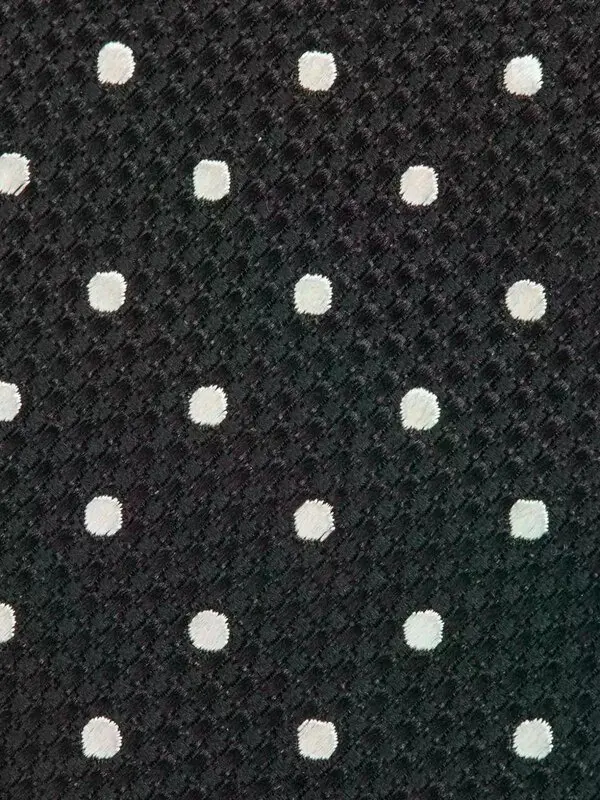 TOM FORD Polka-dot Silk Neck Tie - Black