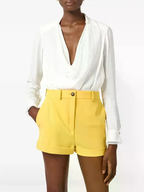 Elisabetta Franchi Cowl Neck Blouse Bodysuit