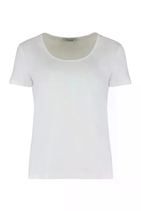 Max Mara Crew-neck T-shirt - Neutrals