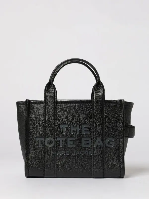 Marc Jacobs The Small Tote Bag In Grained - Black