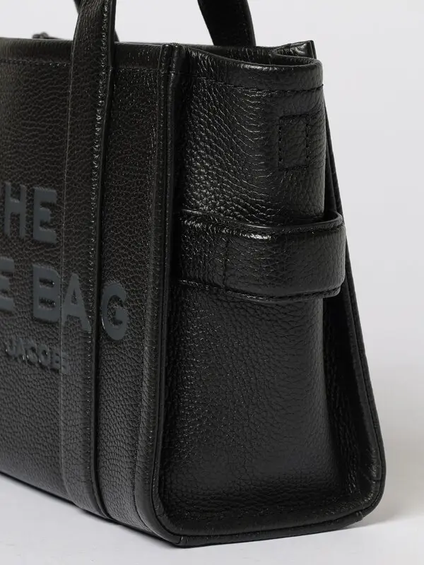Marc Jacobs The Small Tote Bag In Grained - Black