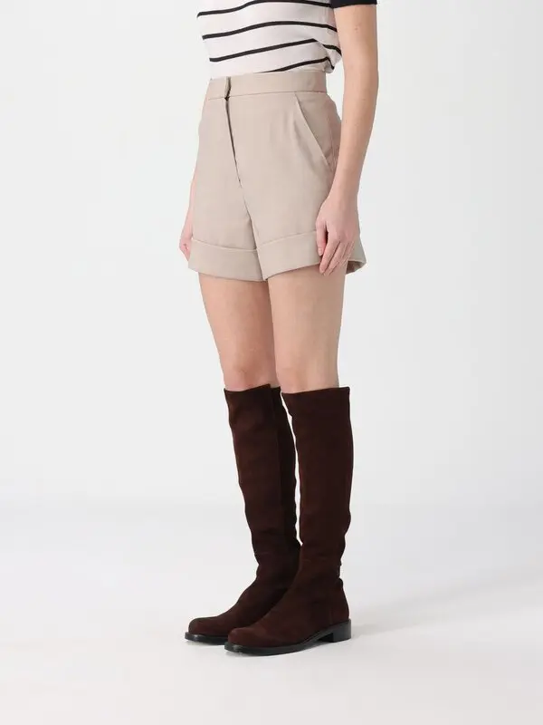 Max Mara High-waisted Shorts - Sand