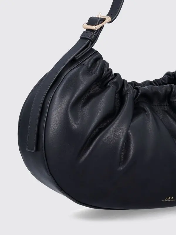 A.p.c. Leather Shoulder Bag - Black