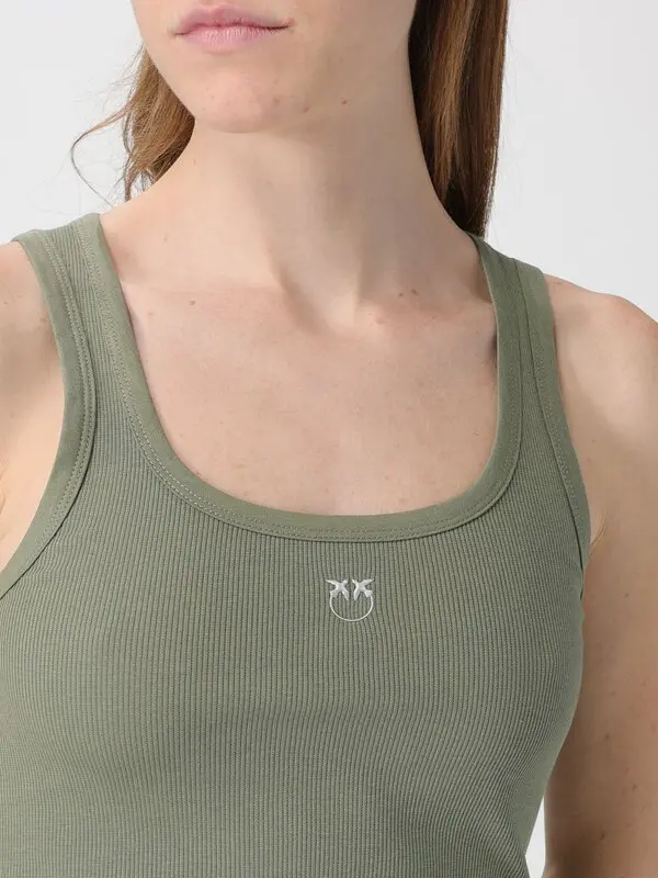 Pinko Ribbed Tank Top - Green