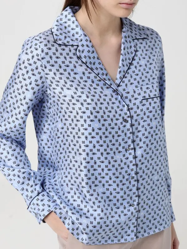 Max Mara Printed Shirt - Gnawed Blue