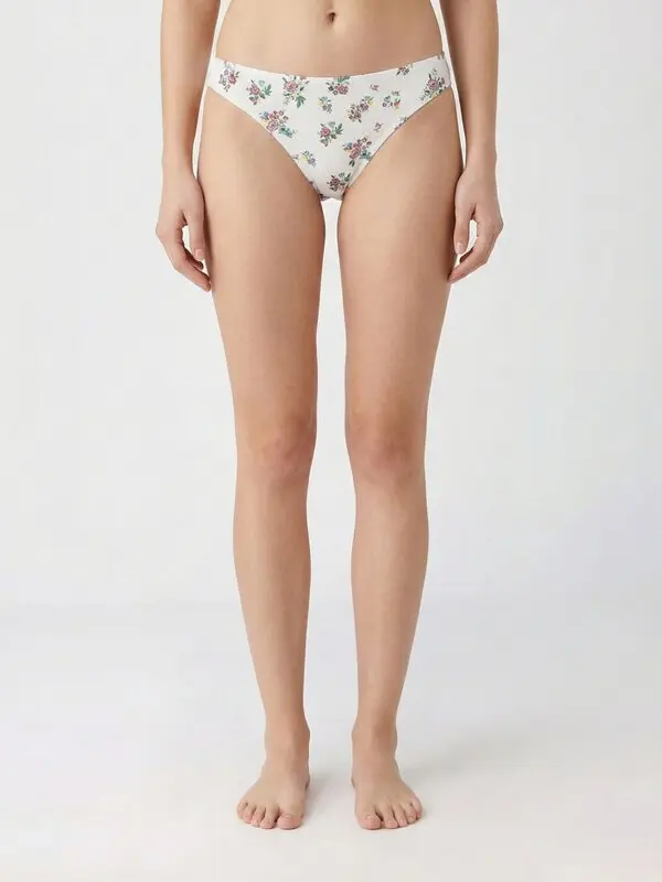 Tory Burch Printed Bikini Bottom - Red