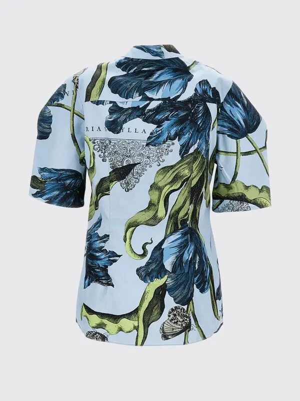 Erdem Printed Shirt - Gnawed Blue