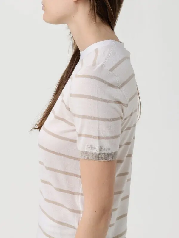 Max Mara Striped T-shirt - Beige
