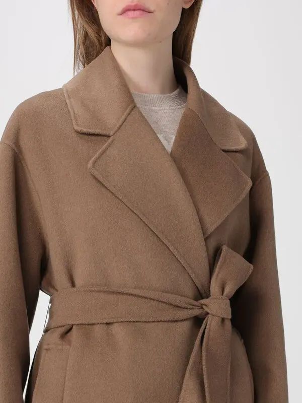 Max Mara Belted Wool Coat - Brown