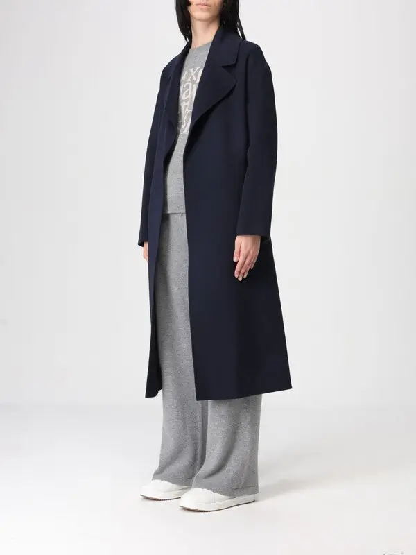 Max Mara Belted Coat - Blue