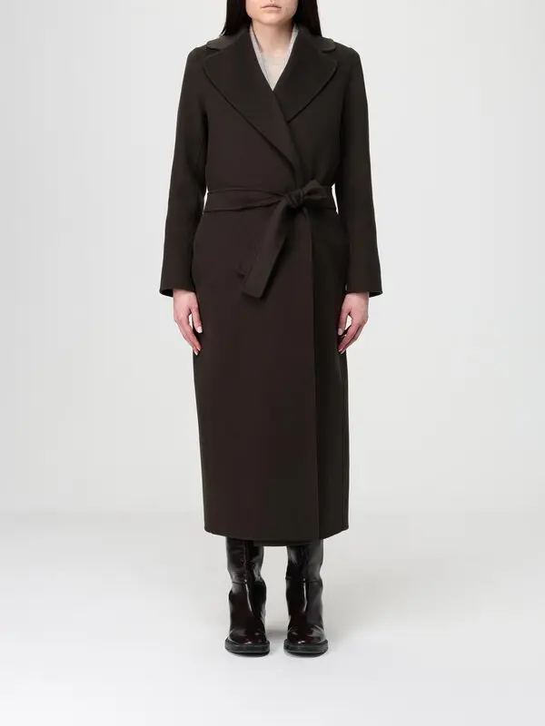 Max Mara Belted Coat - Green