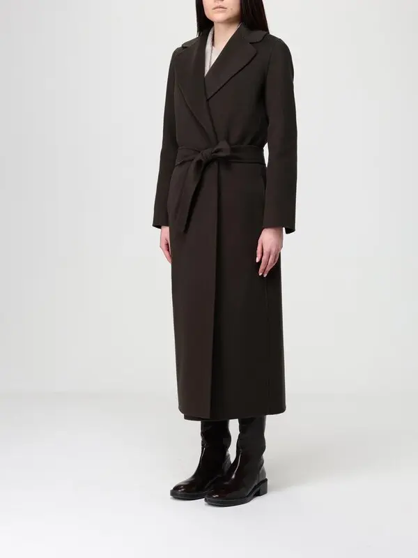 Max Mara Belted Coat - Green