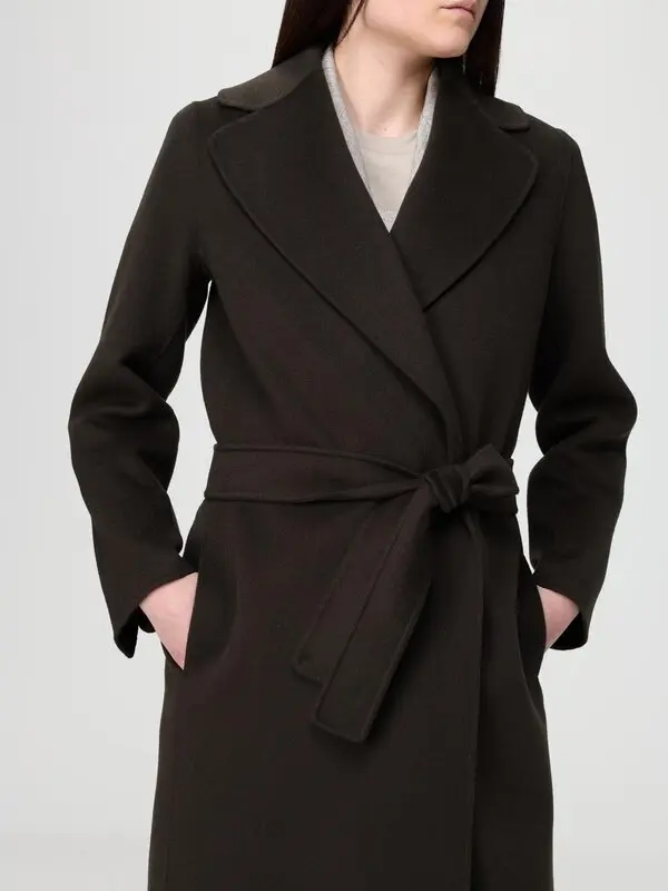 Max Mara Belted Coat - Green