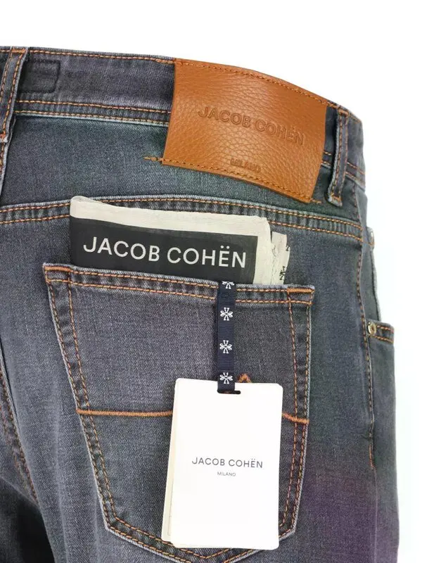 Jacob Cohen Topstitched Trousers - Grey