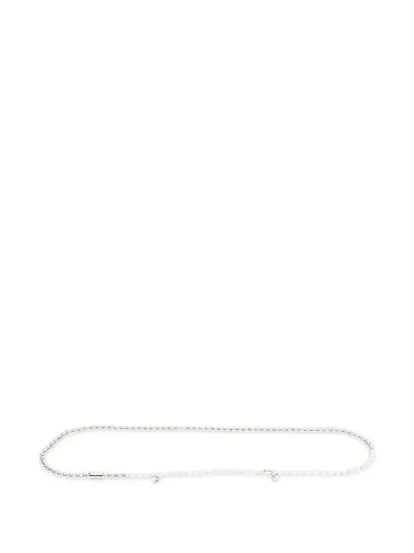 Alexander McQueen Pearl-embellished Belt - Silver