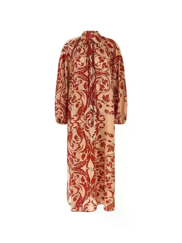 F.R.S FOR RESTLESS SLEEPERS Geometry Print Raque Dress - Neutrals