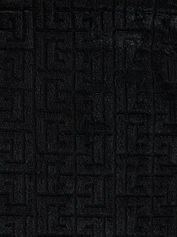 Balmain Monogram Midi Skirt - Black