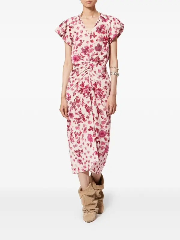 Isabel Marant Étoile Terenae Printed Maxi Dress - Pink