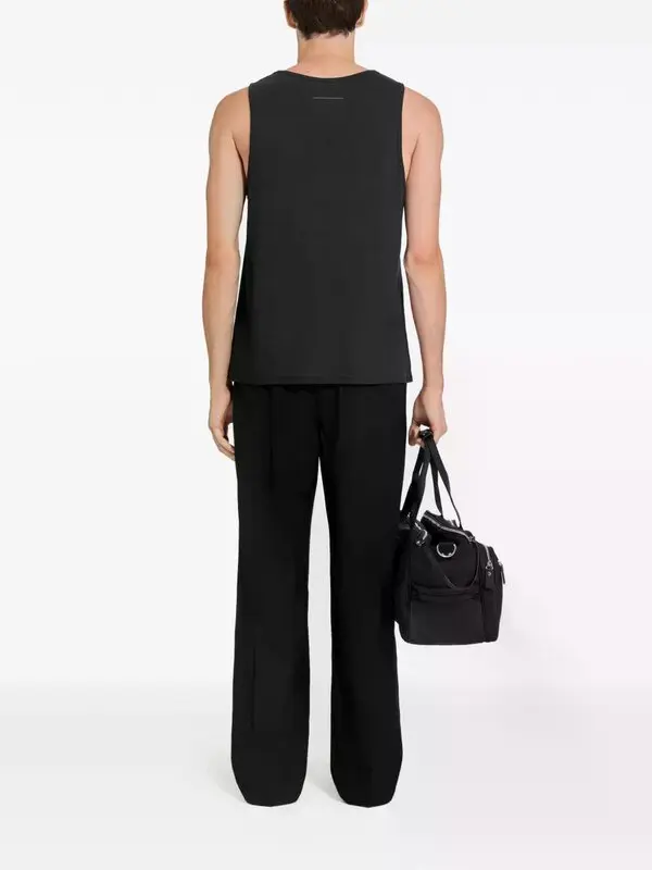 MAISON MARGIELA Ribbed Logo Plaque Tank Top