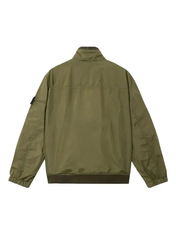 Stone Island Wool And Nylon Bomber Jacket - Green