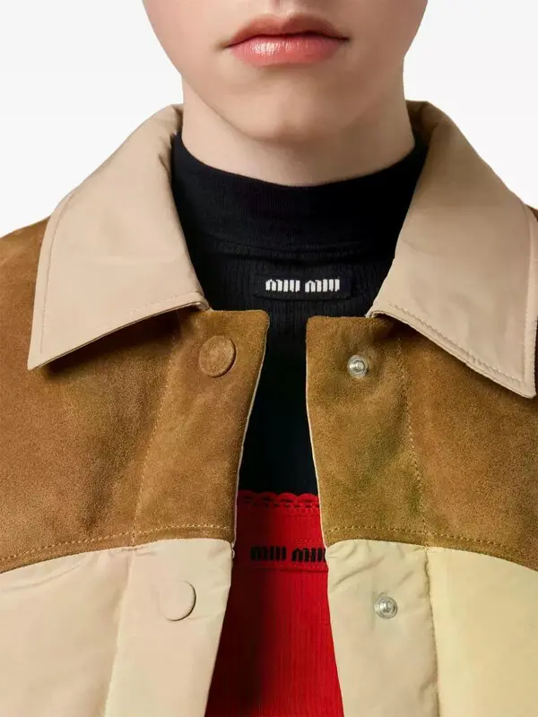 Miu Miu Logo-detail Vest - Neutrals