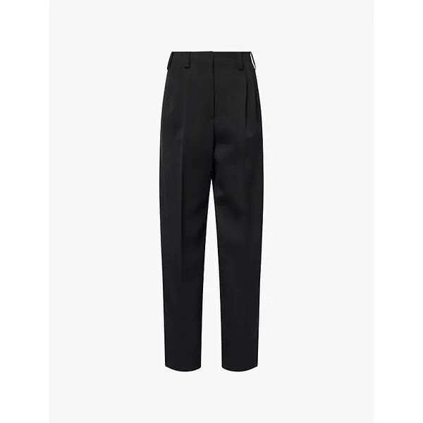 Givenchy Double-pleated Tailored Wool Trousers