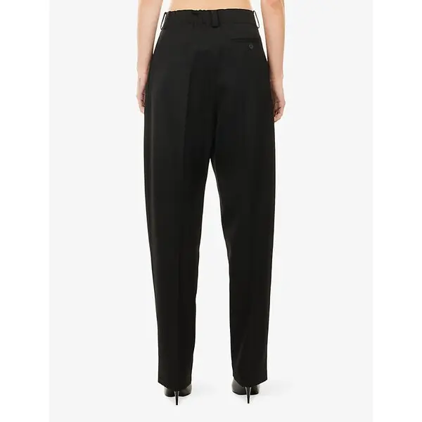 Givenchy Double-pleated Tailored Wool Trousers
