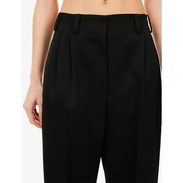 Givenchy Double-pleated Tailored Wool Trousers