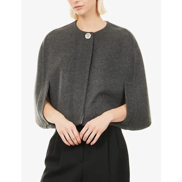 Givenchy Wool And Cashmere-blend Cropped Cape