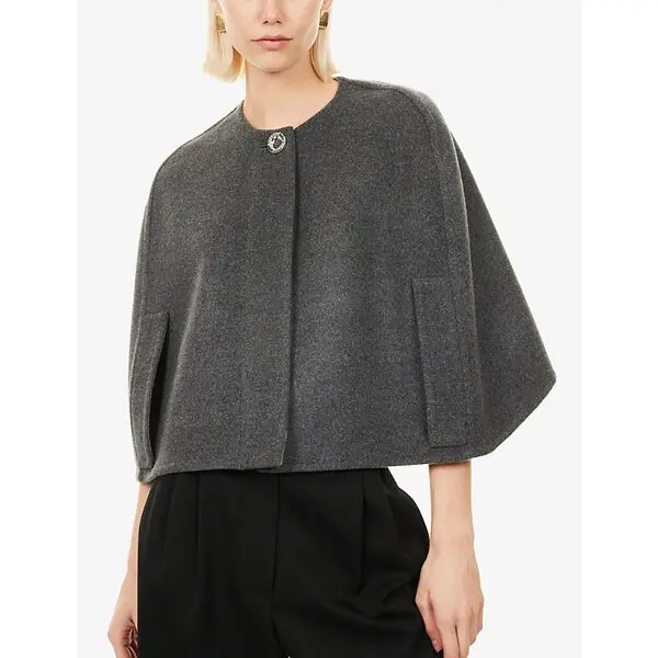 Givenchy Wool And Cashmere-blend Cropped Cape