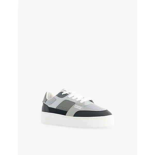ARNE Arena 2.0 Leather Trainers - Grey Mid