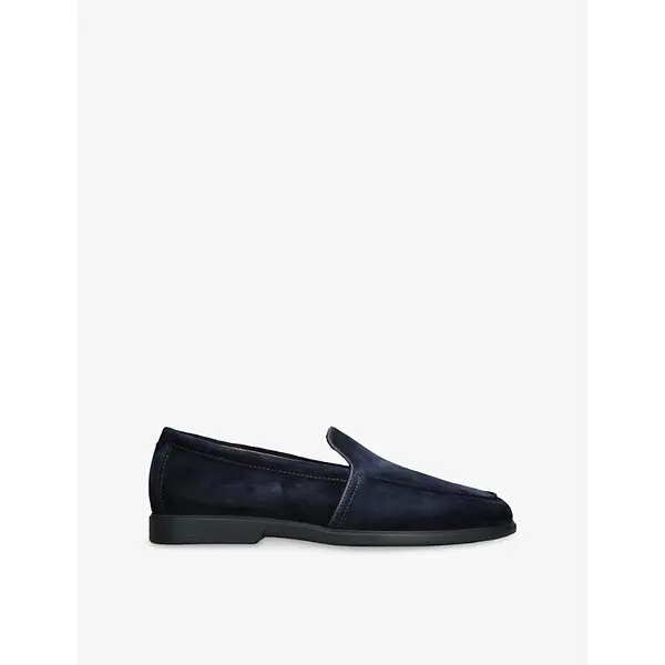Santoni Malibu Suede Loafers