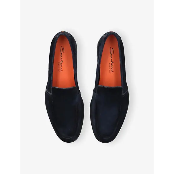 Santoni Malibu Suede Loafers