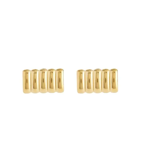 HEAVEN MAYHEM Clemmie Maxi 18ct Pvd Plated Stainless-steel Earrings - Gold