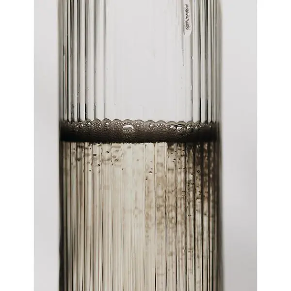 FERM LIVING Ripple Set Of Two Glass Champagne Flutes 23cm