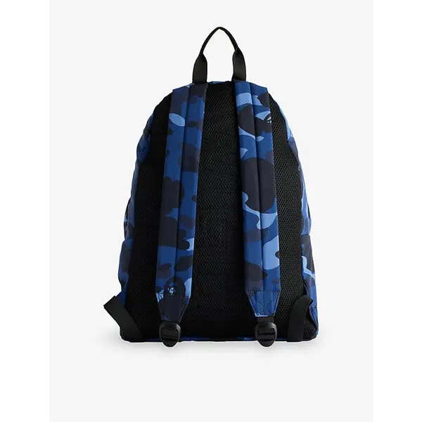 A BATHING APE Camo Shark Woven Backpack
