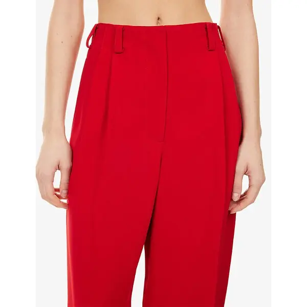 Givenchy Double-pleated Crepe-woven Trousers