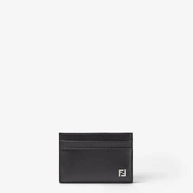 Fendi Ff Squared Card Holder - Black