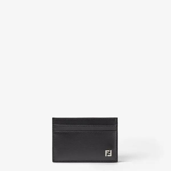 Fendi Ff Squared Card Holder - Black