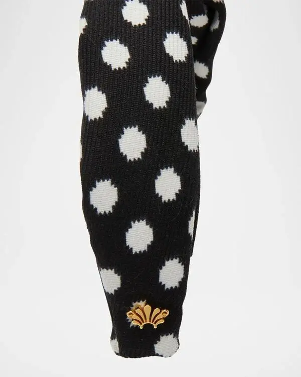 Lele Sadoughi Rosette Polka Dot Headband