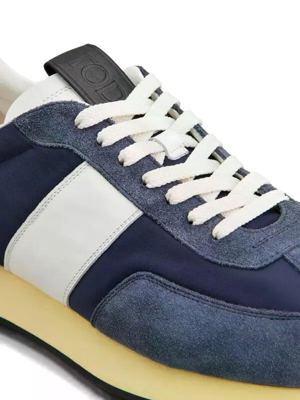 TOD'S Panelled Lace-up Sneakers - Blue