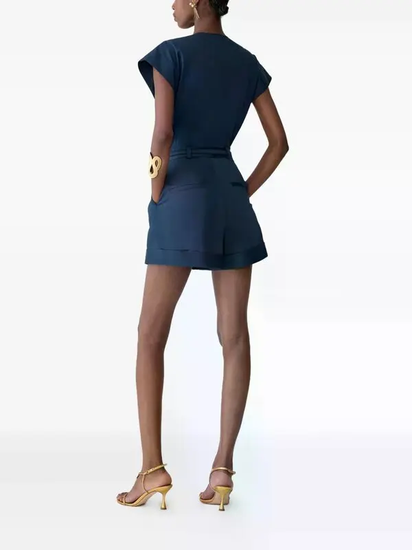 Carolina Herrera Double-breasted Romper With Belt